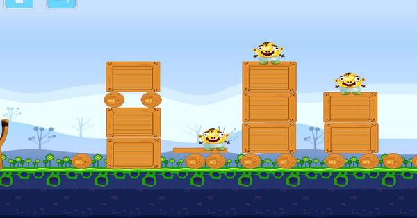 Angry Finches Funny Physic Game For Kids | Play Games 365 Free Online