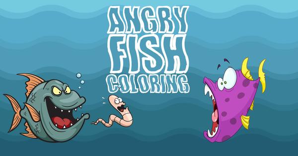 Angry Fish Coloring | Play Games 365 Free Online