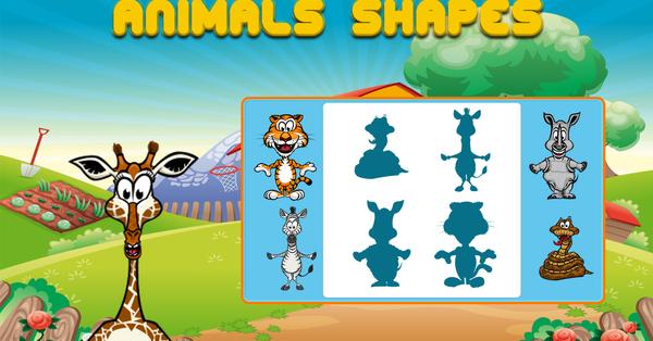 Animals Shapes For Kids Education | Play Games 365 Free Online