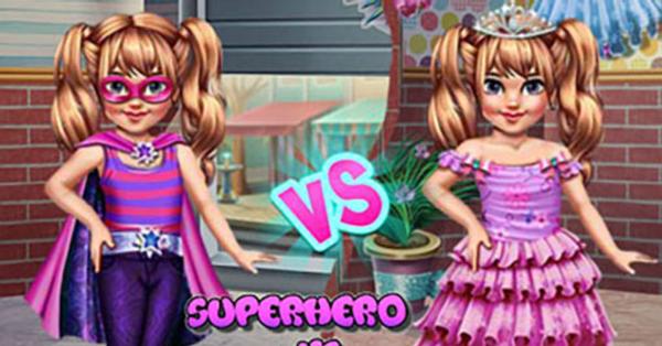 Little Girl Superhero Vs Princess | Play Games 365 Free Online
