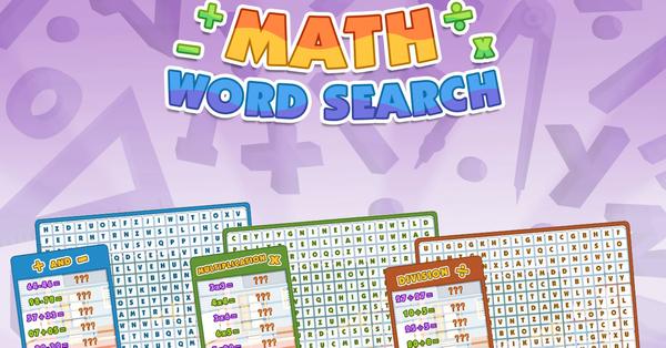 Búsqueda De Palabras Matemáticas | Jugar Math Word Search | Juegos ...
