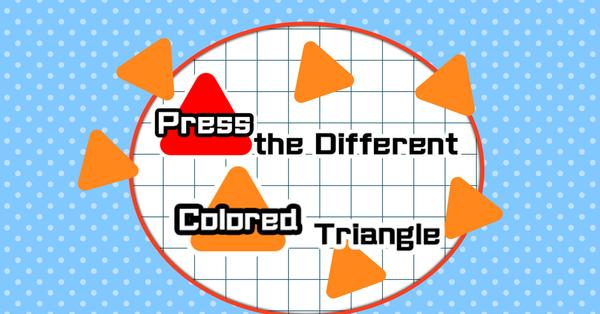 Press The Different Colored Triangle | Play Games 365 Free Online