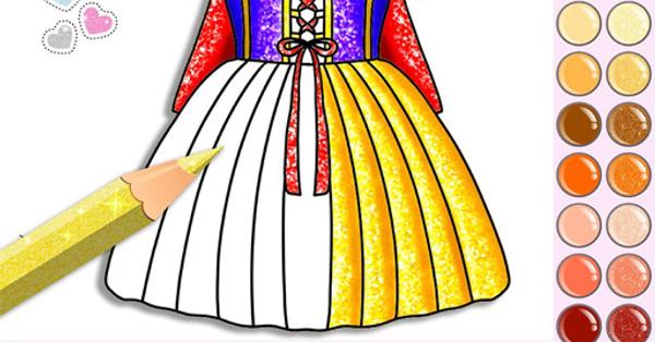 Princess Glitter Coloring | Play Games 365 Free Online
