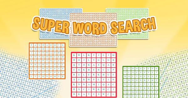 Super Word Search | Play Games 365 Free Online